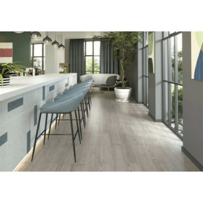 Nordica Soft Pearl Wood Effect 150mm x 600mm Porcelain Wall & Floor ...
