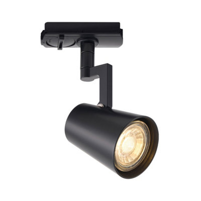 Nordlux Allison Aluminium Track Spot Light Adjustable Head Black,Mains