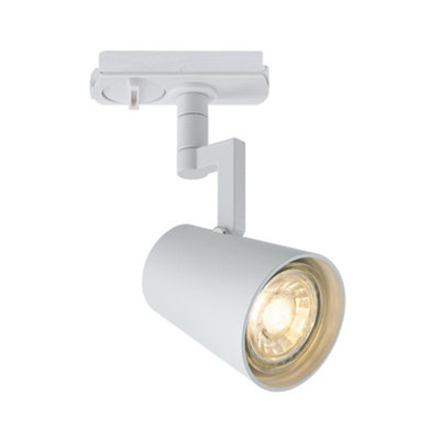 Nordlux Allison Aluminium Track Spot Light Adjustable Head White,Mains