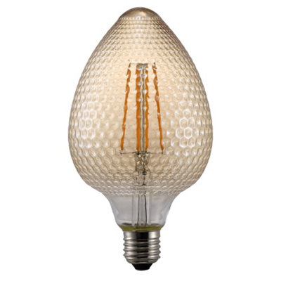 Nordlux Deco E27 Nut Avra 2200 Kelvin 200 Lumen Light Bulb In Amber