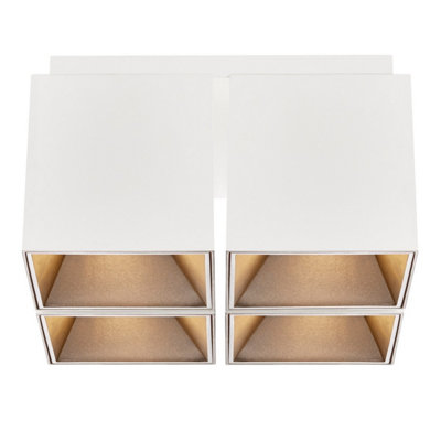 Nordlux Ethan Quad Surface Mounted Downlight Mat White, GU10