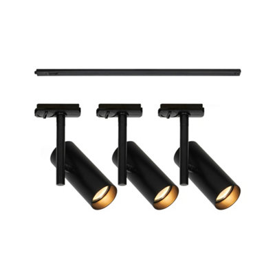 Nordlux Jerome Aluminium Track Light Set 3 Pack Black,Mains
