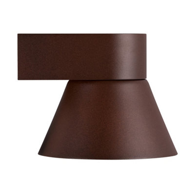 Nordlux Kyklop Cone Outdoor Wall Light in Rusty (Height) 13.4cm