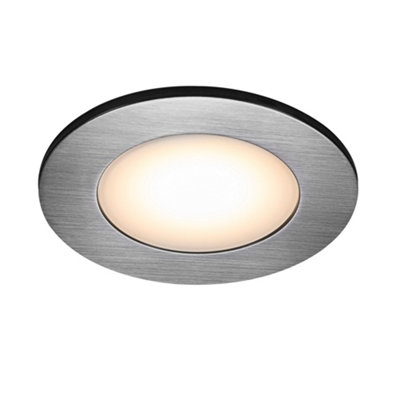 Nordlux Leonis LED Recessed Downlight Brushed Nickel 4000K IP65