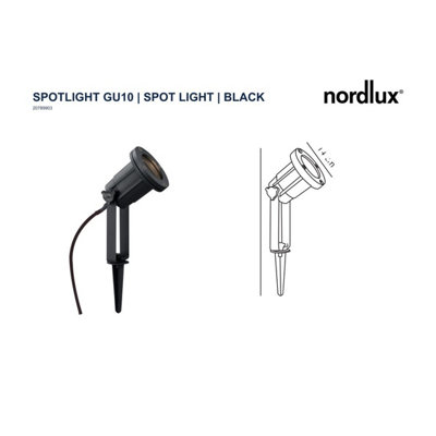 Nordlux Spot Outdoor Patio Terrace Garden Lawn Driveway Spotlight in ...