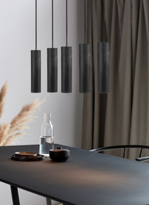 Nordlux Tilo 5-Spot Indoor Living Dining Metal Pendant Ceiling Light in ...