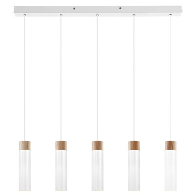 Nordlux Tilo 5-Spot Indoor Living Dining Metal Pendant Ceiling Light in ...