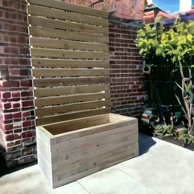 Norfolk Planter and Trellis - (Painted Wooden Planter - Choice of ...