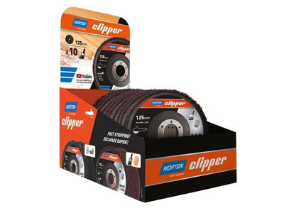 Buy NORTON Clipper 115mm Rapid Strip Discs - Counter Display of 10 ...