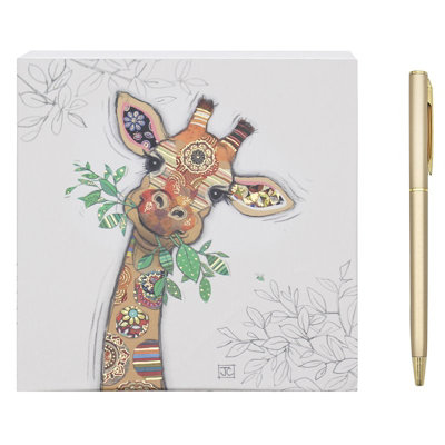 Notepad Giraffe Bug Art Memo Block Scribble Pad Stationery Pen Paper ...