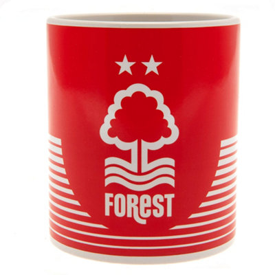Nottingham Forest FC Line Mug Red/White (9cm x 8cm)