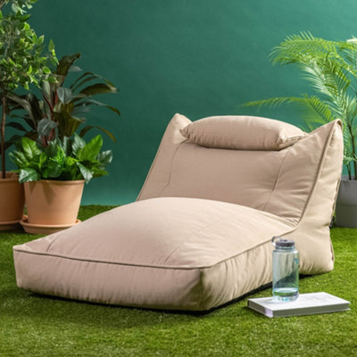Nova Bean Bag Lounger, Stone Olefin