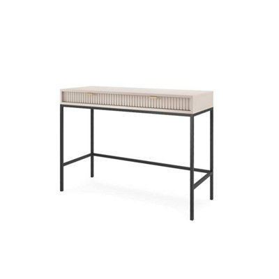 Nova Desk in Cashmere - Premium Laminated Board - ABS Edging - W104cm x ...