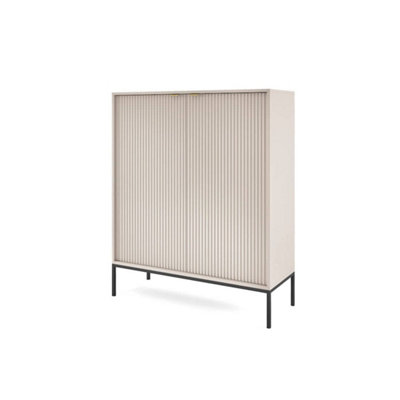 Nova Highboard Cabinet in Cashmere - Premium Laminated Board - ABS ...