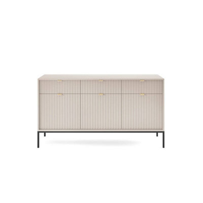 Nova Large Sideboard Cabinet in Cashmere - Premium Laminated Board with ...