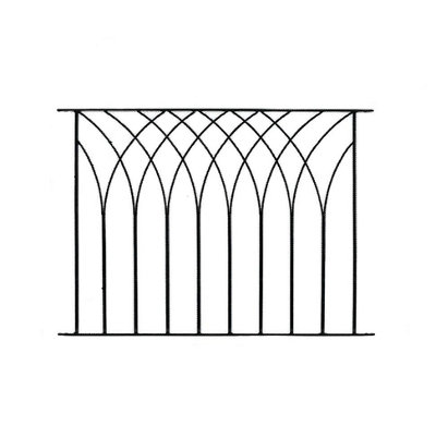 NOVE Large Metal Deck Decking Infill Fence Panel 1130mm Wide x 813mm ...