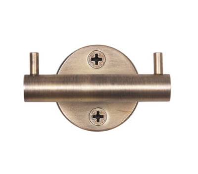 Novello Antique Brass Bathroom Door Double Dressing Gown Robe Towel ...