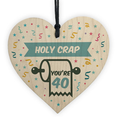 Novelty 40th Birthday Gift For Him Her Funny Rude 40th Birthday Present ...
