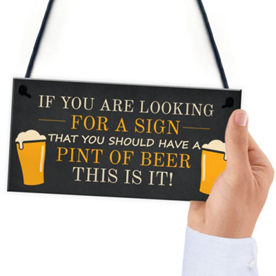 Novelty Bar Signs Hanging Door Wall Sign Home Bar Pub Plaque Sign Gift