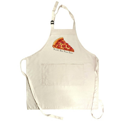 NOVELTY PIZZA APRON - BEST PIZZA EATER FUNNY KITCHEN GIFTS - ADJUSTABLE ...