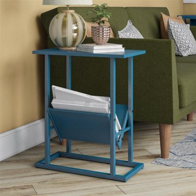 Novogratz Regal end table in blue | DIY at B&Q