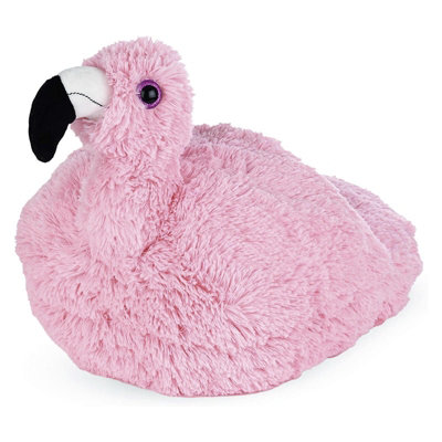 Noxxiez Giant Plush Foot Warmer Slipper - Flamingo