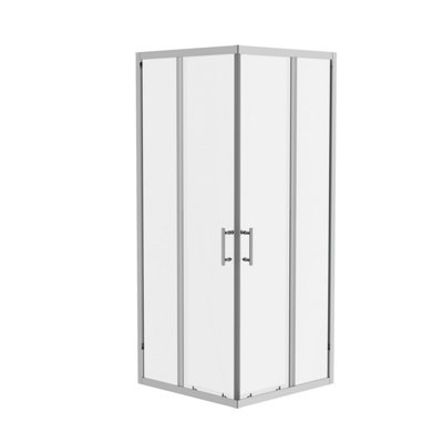 NRG Square Shower Enclosure Corner Entry Sliding Door Easy Clean Glass ...