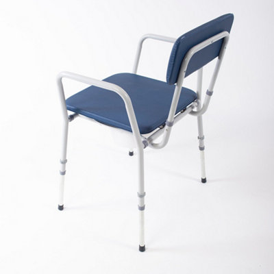NRS Healthcare Flat Pack Height Adj. Dovedale Commode