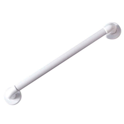NRS-UK Plastic Fluted Grab Rail - White - 600mm (24")