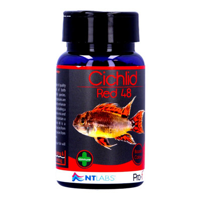 NT Labs Cichlid Red 48 Colour-Enhancing Fish Food 45g Sinking Pellet ...