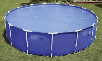 NTEX 10FT EASY SET PADDLING SWIMMING POOL C/W 10 FT SOLAR COVER LARGE ...