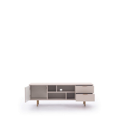 Nubia TV Cabinet in Cashmere - Luxurious Design with Smart Storage ...