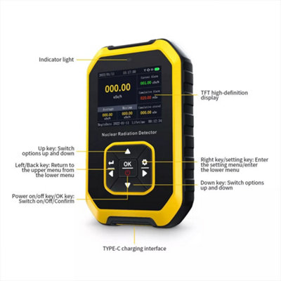Nuclear Radiation Detector GM Geiger Counter Tube X-Ray Dosimeter