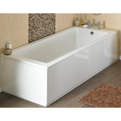 Nuie 1800mm Bath Front Panel Shower Bath Front Panel With Plinth