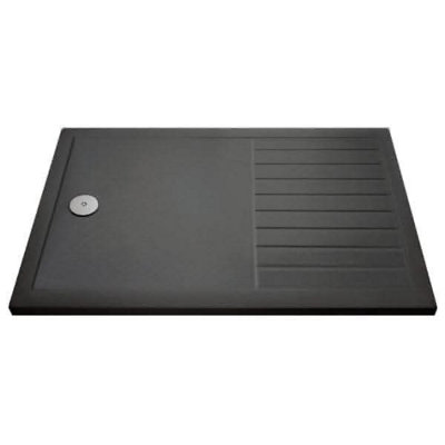 Nuie Walk In Shower Tray 1700x700x40 Slate Grey