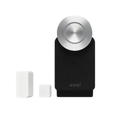 Nuki Smart Lock 3 Pro Black + Nuki Door Sensor Bundle | DIY at B&Q