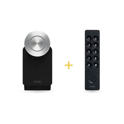 Nuki Smart Lock 3 Pro Black + Nuki Keypad 2 Bundle | DIY at B&Q