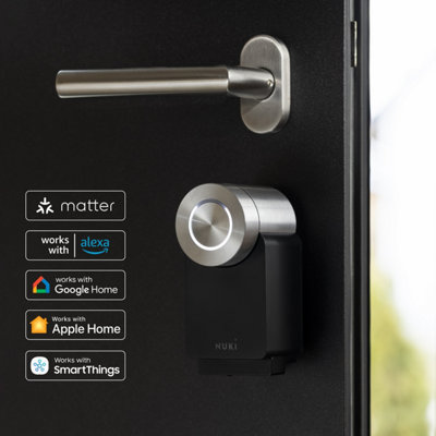 Nuki Smart Lock Pro 4th Generation for Euro Cylinder Profile Keyless ...
