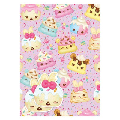 Num Noms Characters Wrapping Paper (Pack of 4) Multicoloured (One Size)