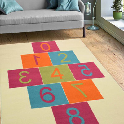 Number Design Kids Rug - Texas