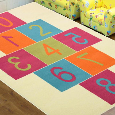 Number Design Kids Rug - Texas