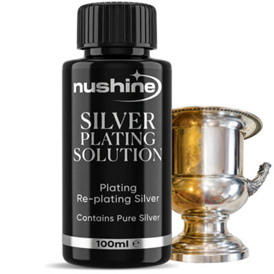 Nushine Silver Plating Solution 100ml - Permanently Plate Pure Silver ...