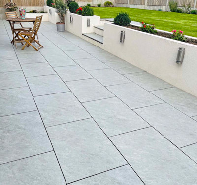 Nustone Silver Grey Outdoor Porcelain Paving Tiles 600 by 900 20mm 22. ...