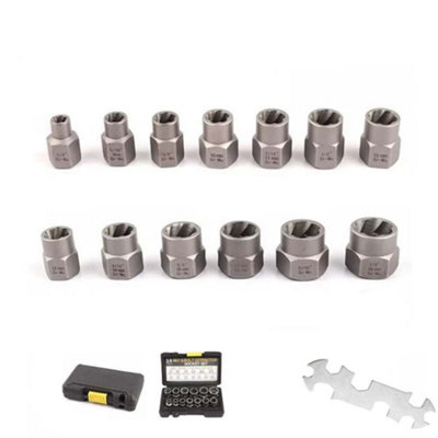 Nut Removal Tool Set Stud Bolt Impact Twist Socket Extractor