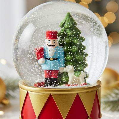 Interesting Nutcracker Musical Snow Globe Photos