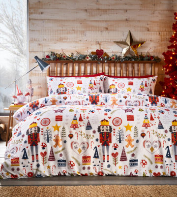 Nutcracker Single Duvet Cover and Pillowcase | DIY at B&Q