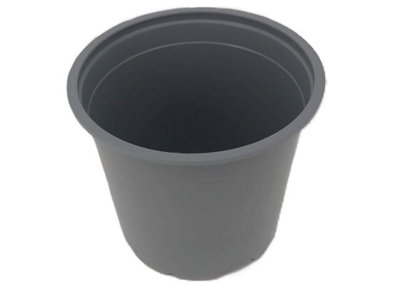 Nutley's 17cm 2 Litre Grey Round Plastic Plant Pot (Pack of 20)