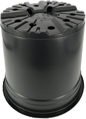 Nutley's 5 Litre GREY Plastic Plant Pots: Pack of 50