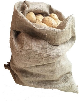 Nutley's 50 x 80cm Large Hessian Potato and Vegetable Sack (Pack of 2)