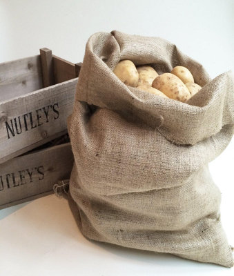 NUTLEY'S 50 X 80CM LARGE HESSIAN POTATO AND VEGETABLE SACK